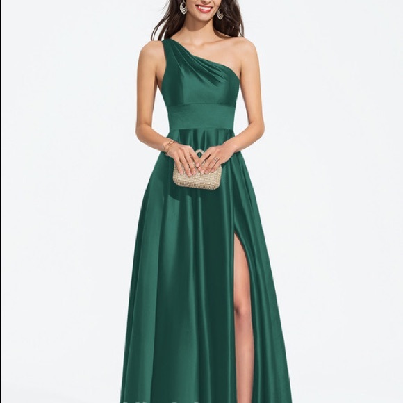 Dresses | One Shoulder Satin Dress | Poshmark